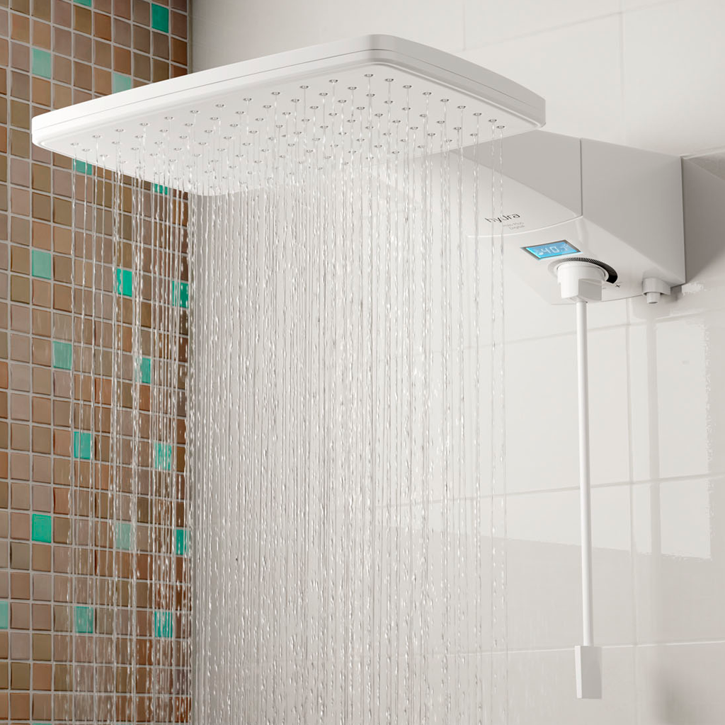 Chuveiro Hydra Polo Hybrid Digital Branco | Copalux