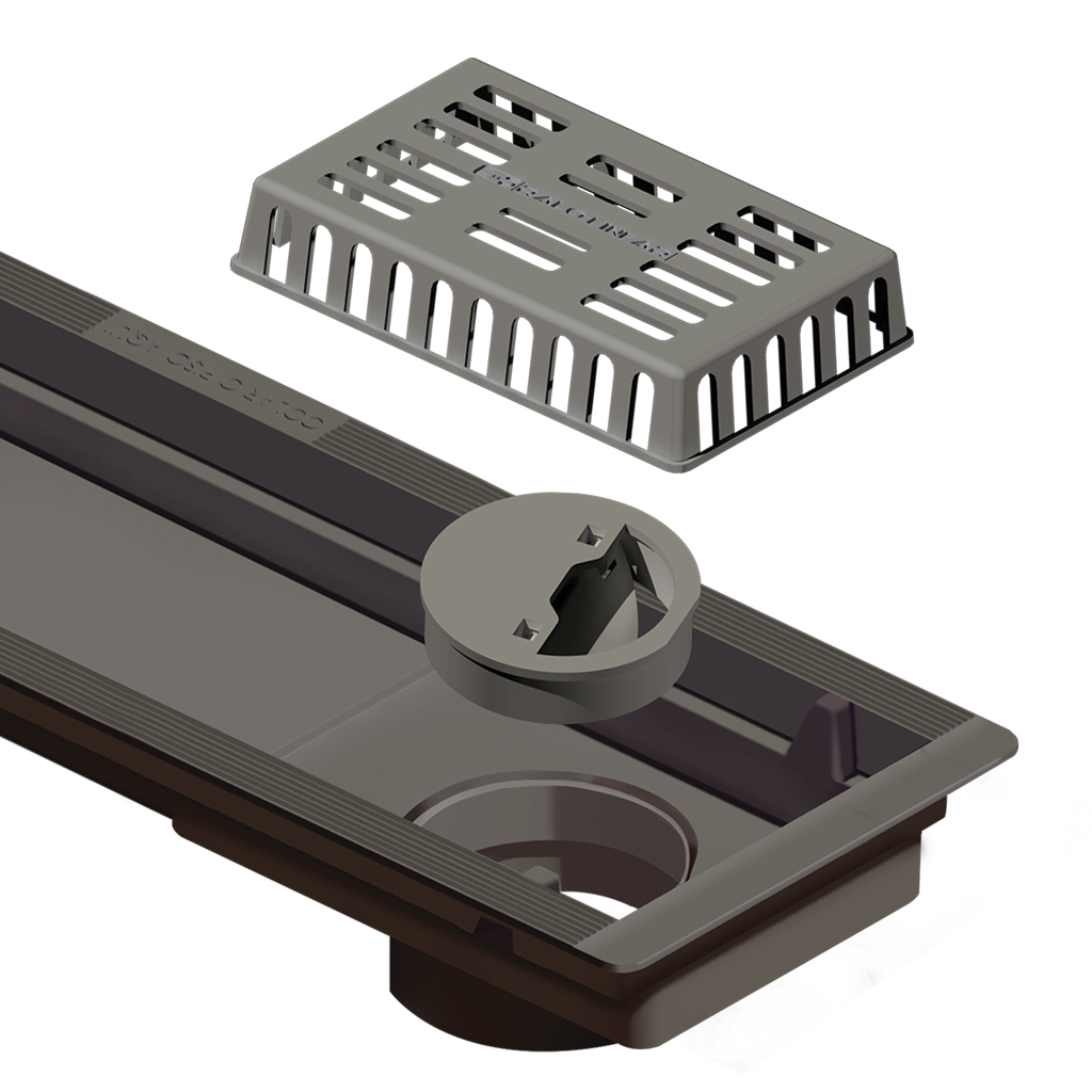 Ralo Linear Novii PVC 6085 Tampa Oculta 75cm Seco | Copalux