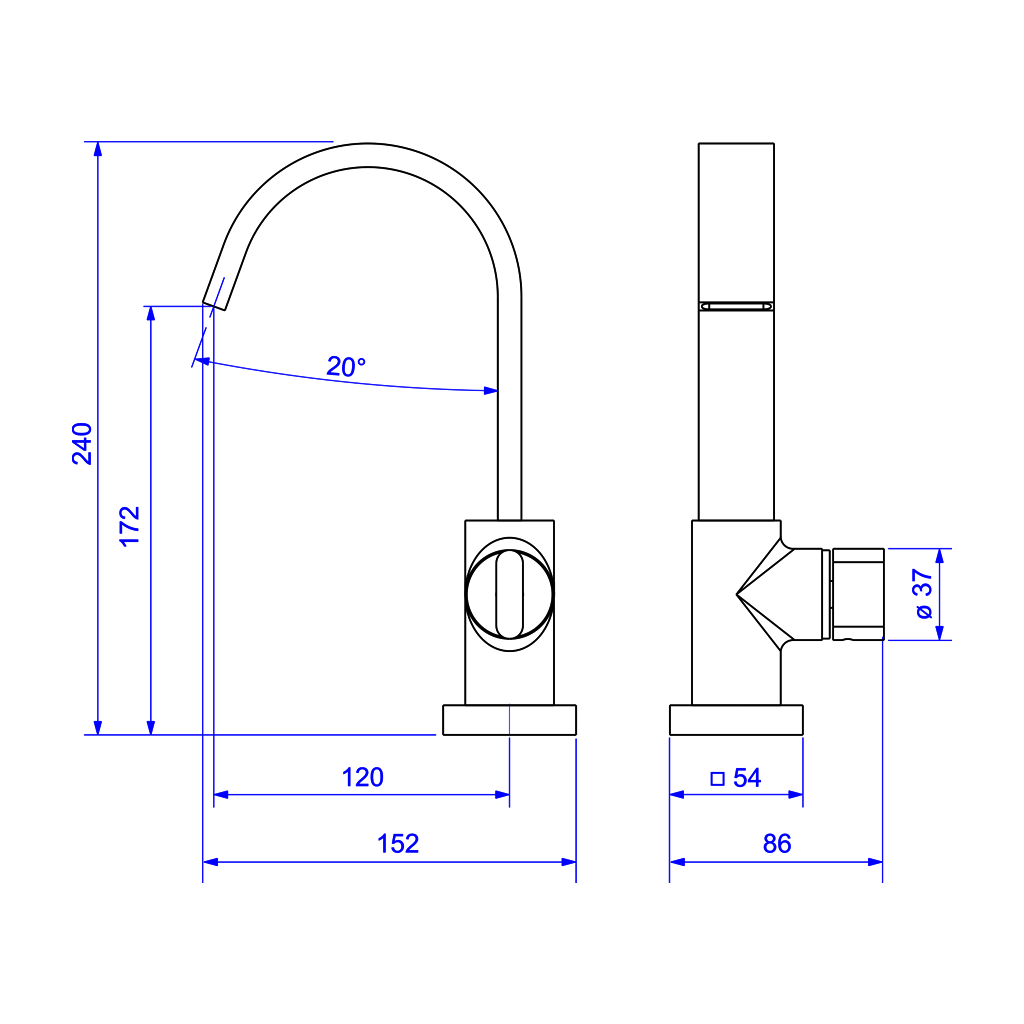 Torneira Deca Polo 1198.BL33.MT De Bancada Black Matte