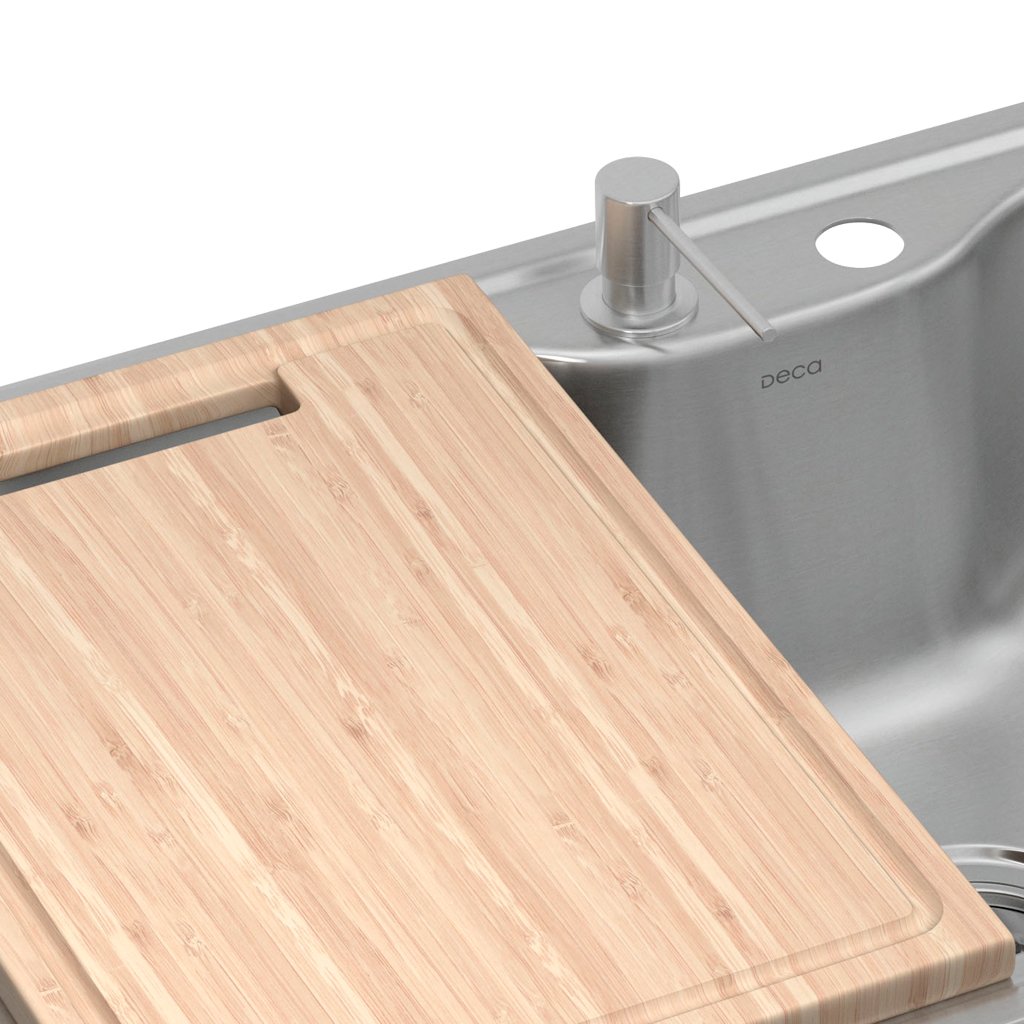 Cuba Deca Facile 80x40 Inox com Deck e Acessórios | Copalux