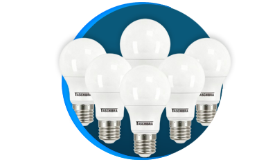 Kit 6 Lâmpadas LED Taschibra TKL 90 15W E27 6500K Bivolt | Copalux